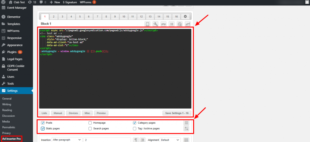 WordPress广告管理插件：Ad Inserter Pro | 5base.com